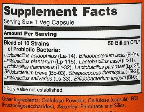 Probiotic-10 50 Billion | NOW | Healthy Intestinal Flora