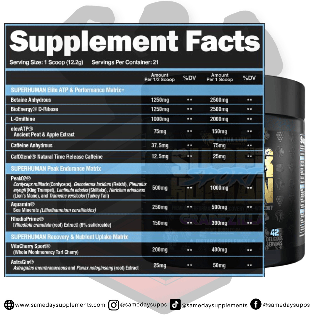 Alpha Lion SuperHuman Pre Workout Review & Comparisons 2023
