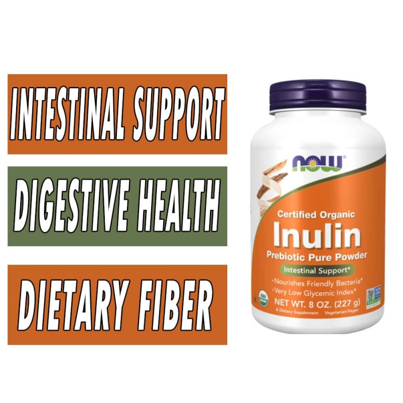 Inulin Prebiotic Pure Powder | NOW Foods | 8 oz