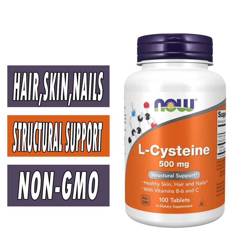 L-Cysteine | Healthy Hair, Skin & Nails | NOW Foods