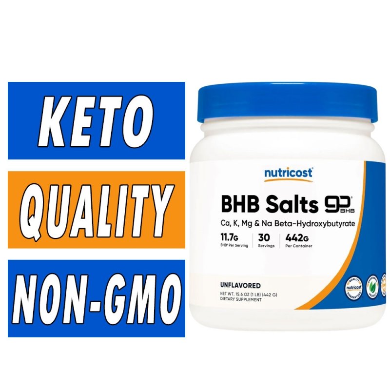 Ketone BHB Salt | Nutricost | 4-in-1 Powder