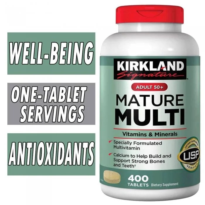 Mature Multi Adult 50+ | Kirkland | Vitamins/Minerals