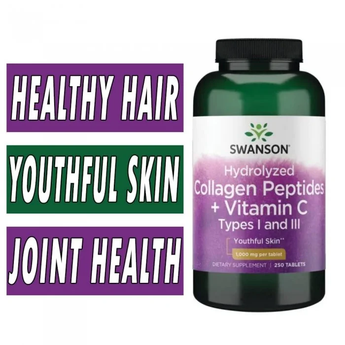 Hydrolyzed Collagen Peptides + Vitamin C | Swanson