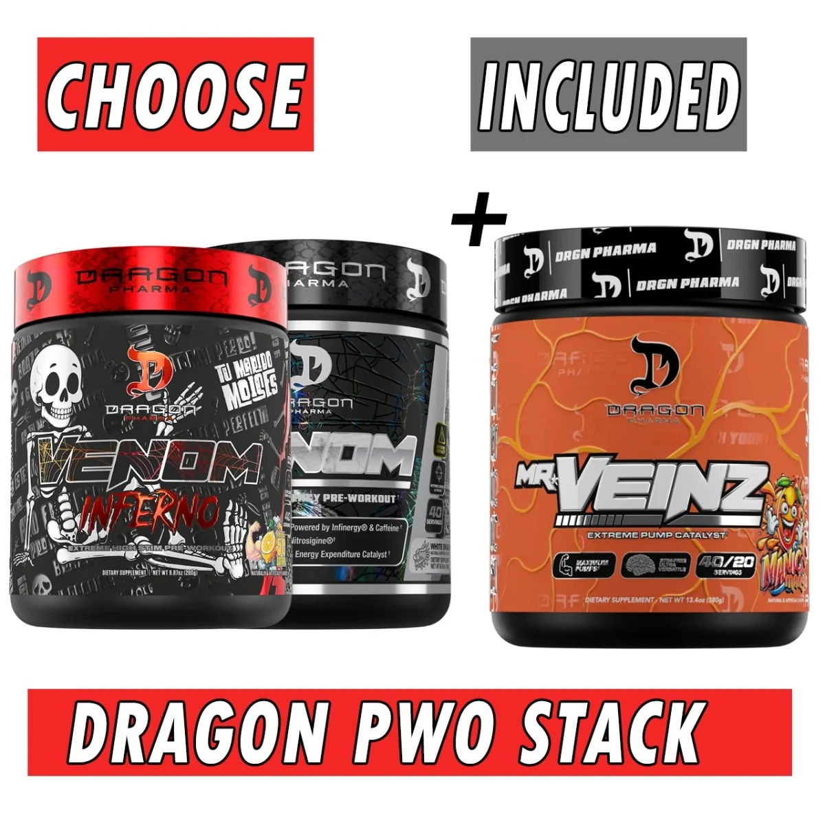Dragon Pharma Pre Workout Stack | Same Day Shipping