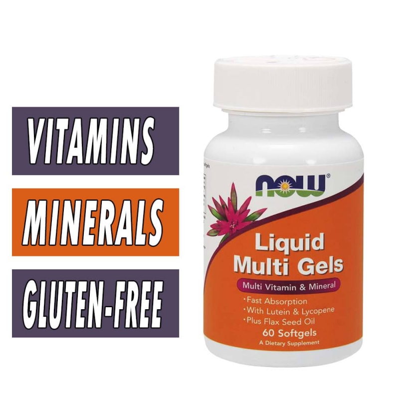 Liquid Multi Gels | Multi Vitamin & Mineral | NOW Foods