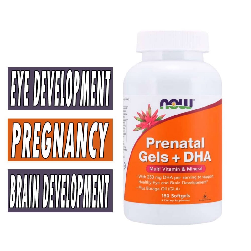Prenatal Gels Plus DHA | Pregnancy | NOW Foods
