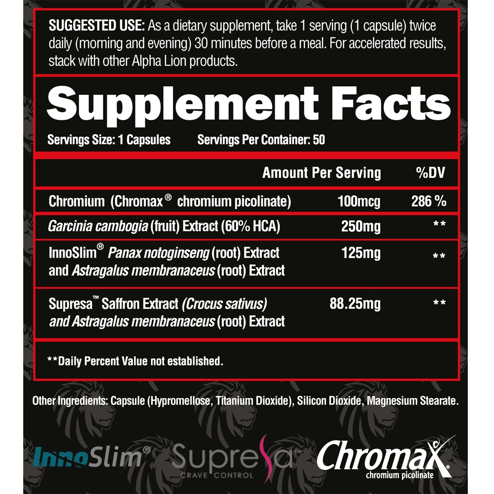 Cravings Killer | Alpha Lion | Appetite Suppressant