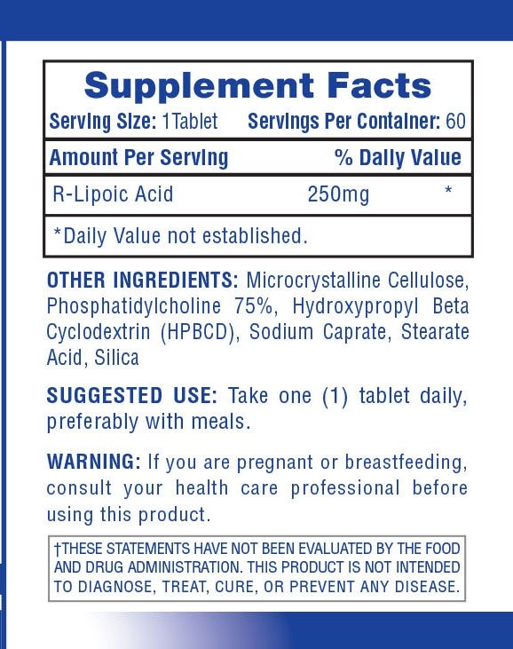 R-ALA | Hi-Tech Pharmaceuticals | Antioxidant w/ Cyclosome Delivery