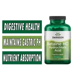 Betaine HCL + Pepsin | Nutricost | Digestive Aid