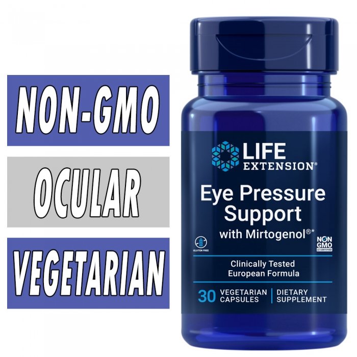 Eye Pressure Support | Life Extension | With Mitrogenol