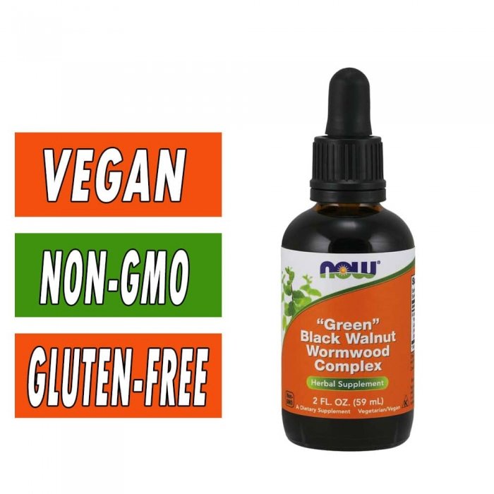 "Green" Black Walnut Wormwood Complex Liquid | NOW Foods